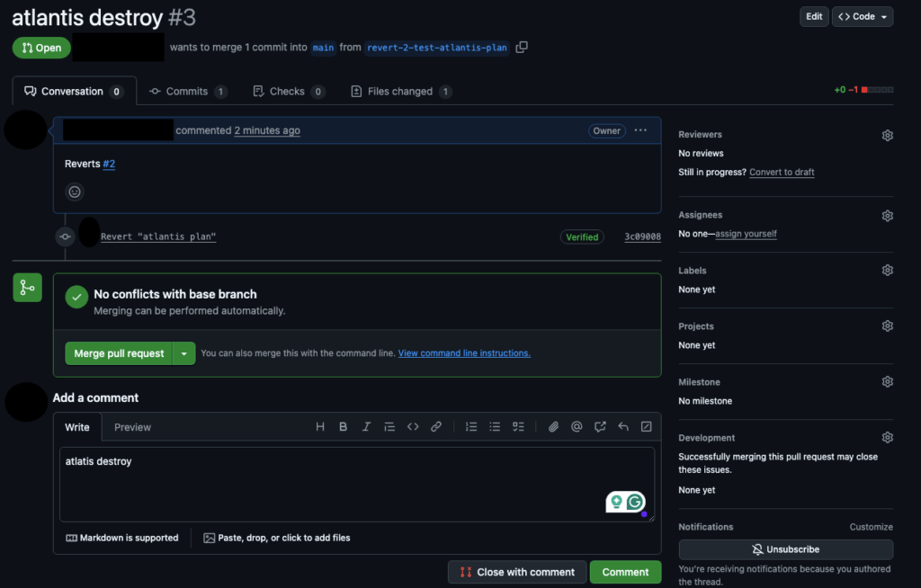 How to Use Atlantis Destroy Safely in a Workflow